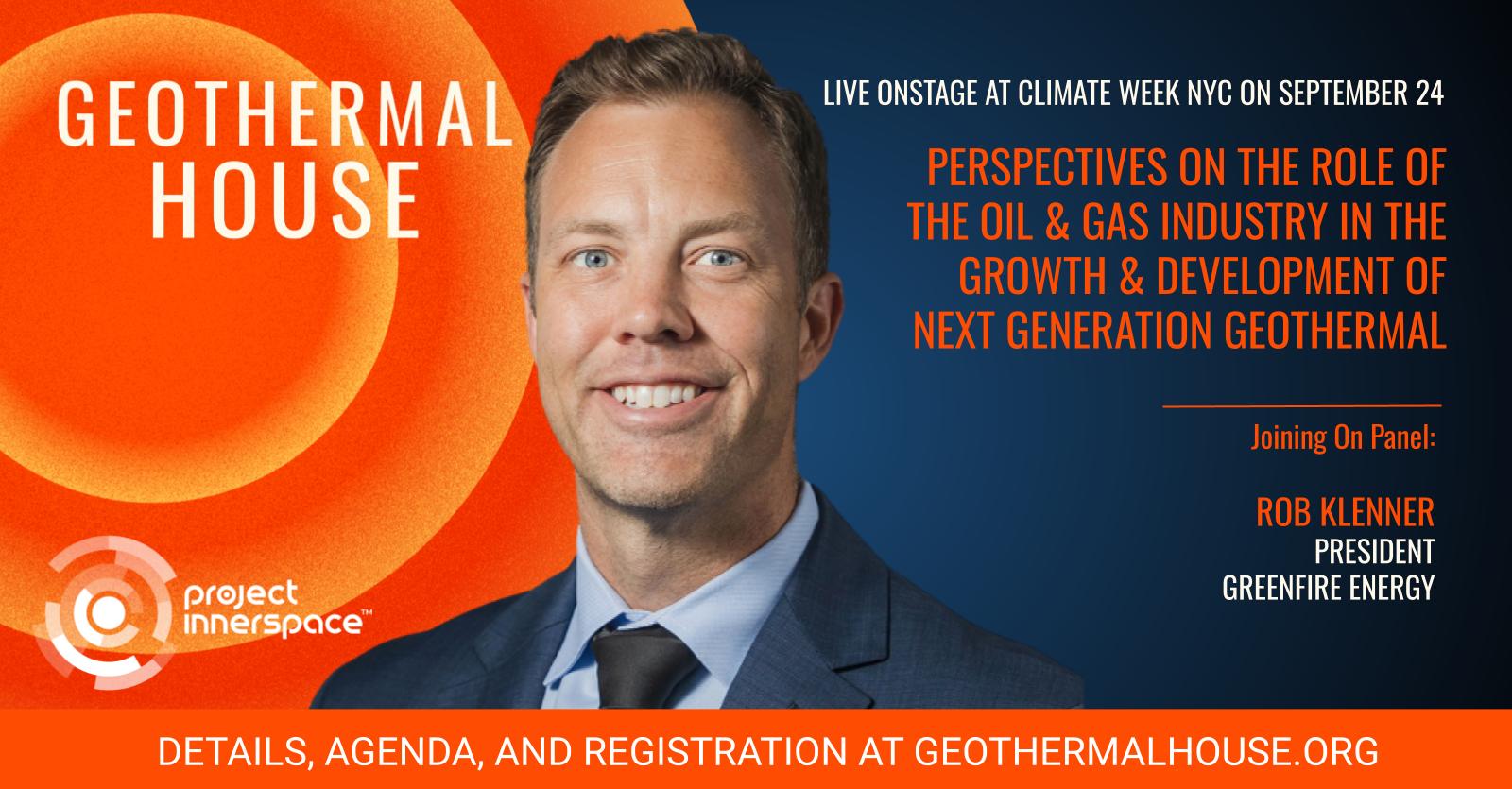 Geothermal House at Climate Week NYC - GreenFire Energy Inc.